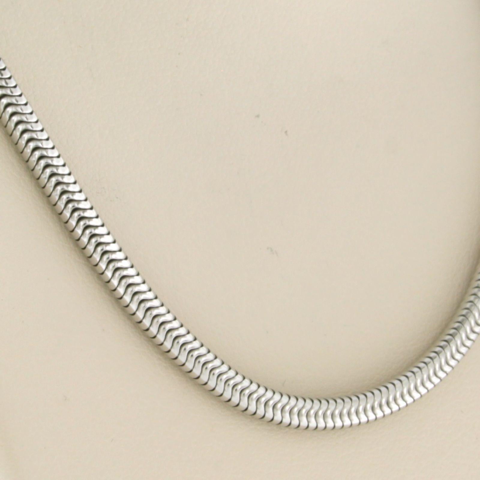 Neckalce 14k white gold For Sale at 1stDibs