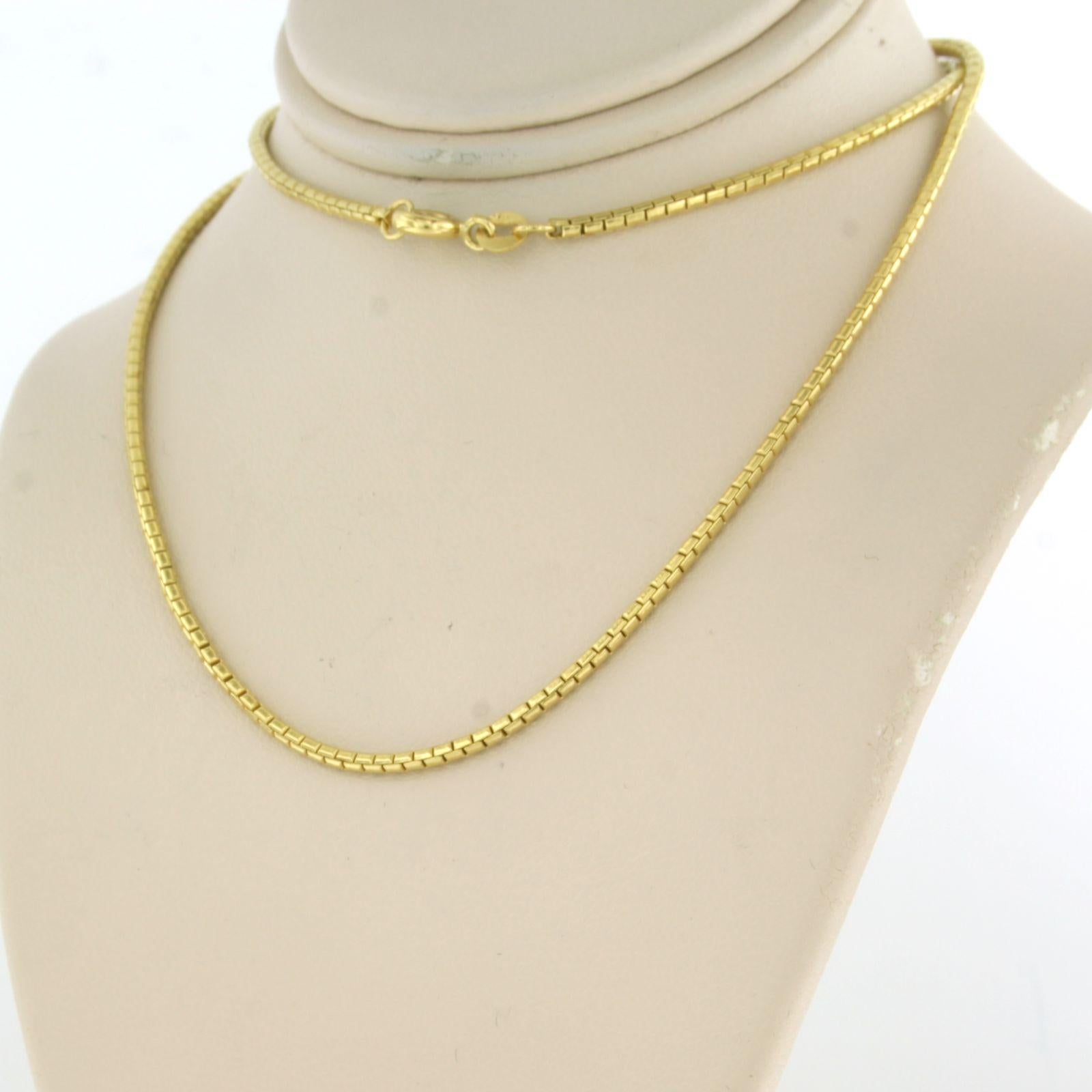 Necklace 18k yellow gold 45 cm long For Sale at 1stDibs