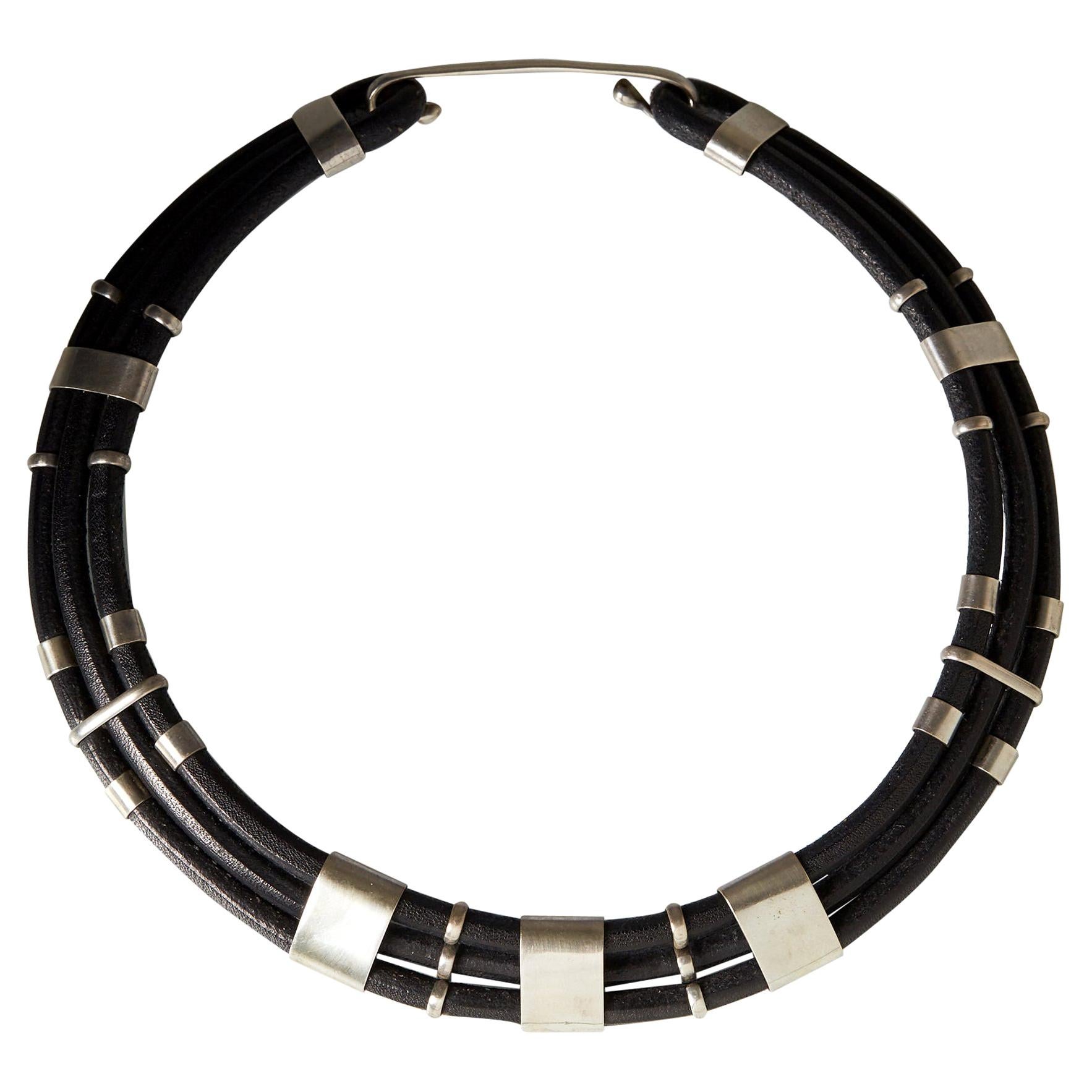 Swedish Design Sterling Silver by Stina Sökjer Petersen 1978 Necklace ...