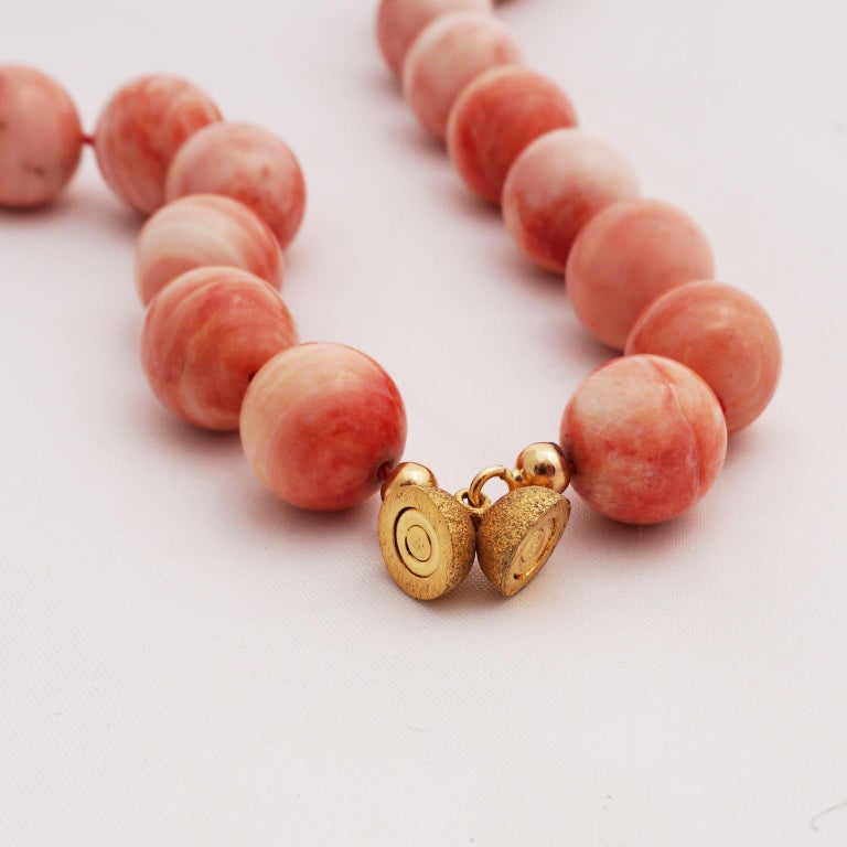 Necklace Made of Apple Coral For Sale at 1stDibs | apple coral necklace ...
