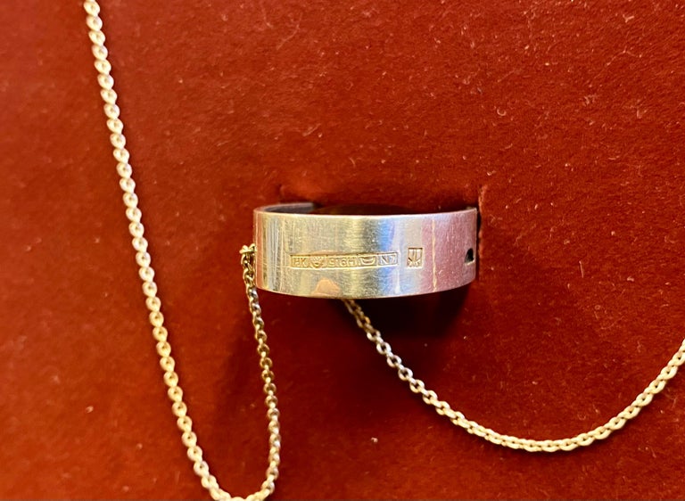 Necklace, Silver and Tiger's eye Stone Kaunis Koru Oy Finland For Sale ...