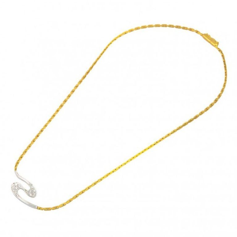 Necklace with 14 Octagonal Diamonds For Sale at 1stDibs