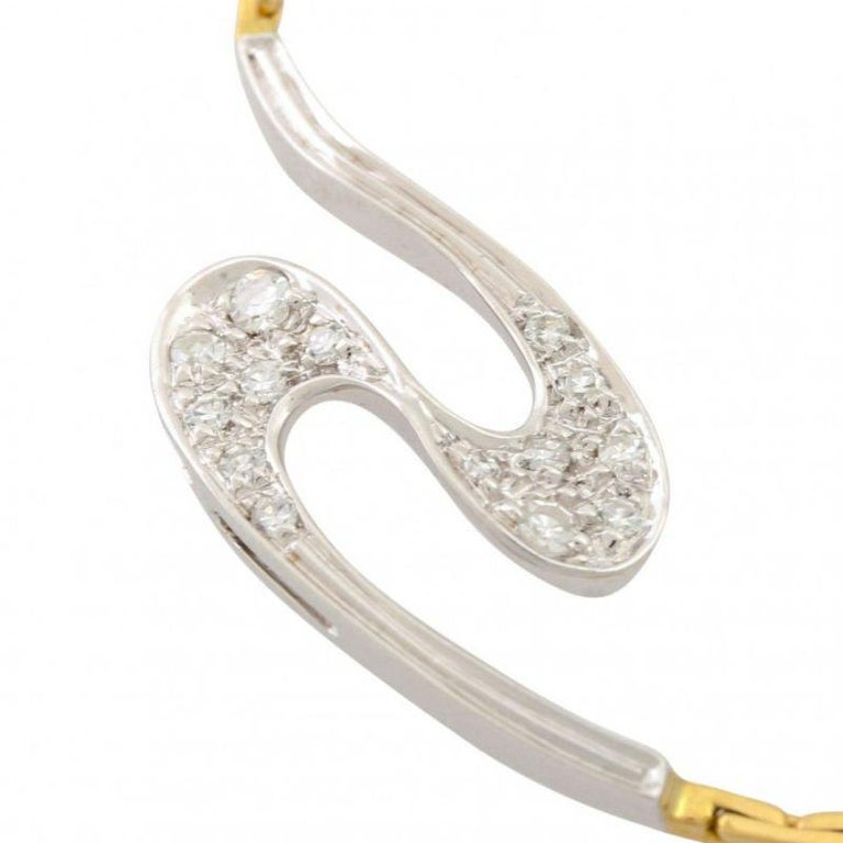 Necklace with 14 Octagonal Diamonds For Sale at 1stDibs