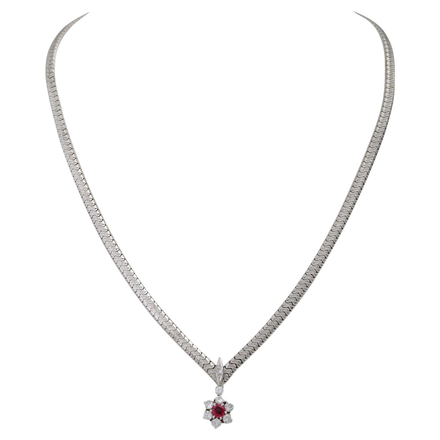 Diamond Necklace with 410 Brilliant Cut Diamonds, 7.50 Carat For Sale ...