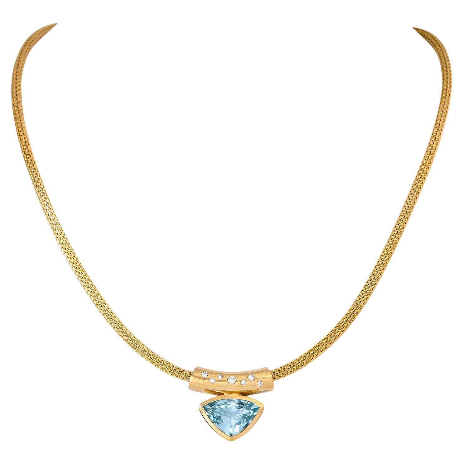 Diamond Necklace with 410 Brilliant Cut Diamonds, 7.50 Carat For Sale ...