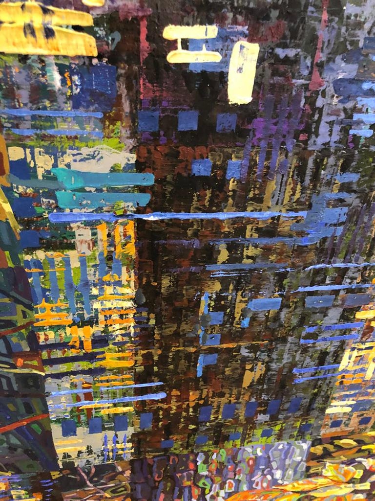 Ned Martin - 'Echoes', Bold Abstract Contemporary Floral Graffiti Oil ...