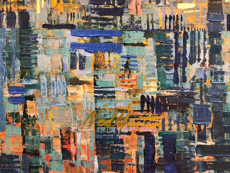 Ned Martin - 'Echoes', Bold Abstract Contemporary Floral Graffiti Oil ...