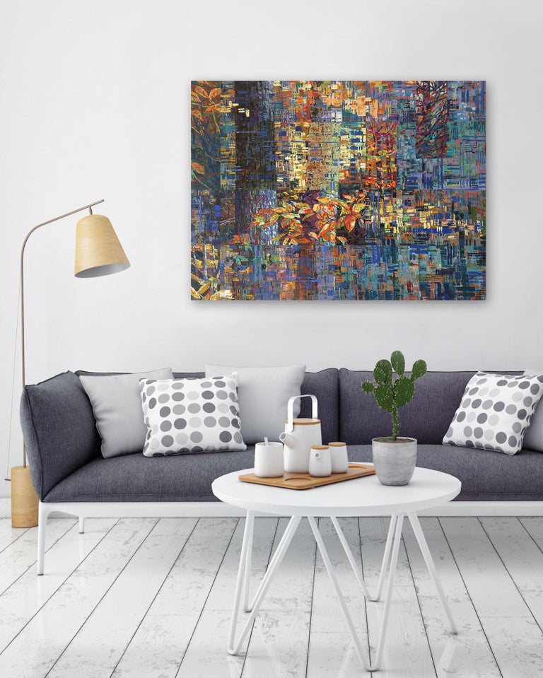 Ned Martin - 'Echoes', Bold Abstract Contemporary Floral Graffiti Oil ...