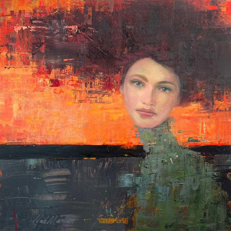 Ned Martin - "Spirits Through Time IX," Abstract Portrait Painting For ...