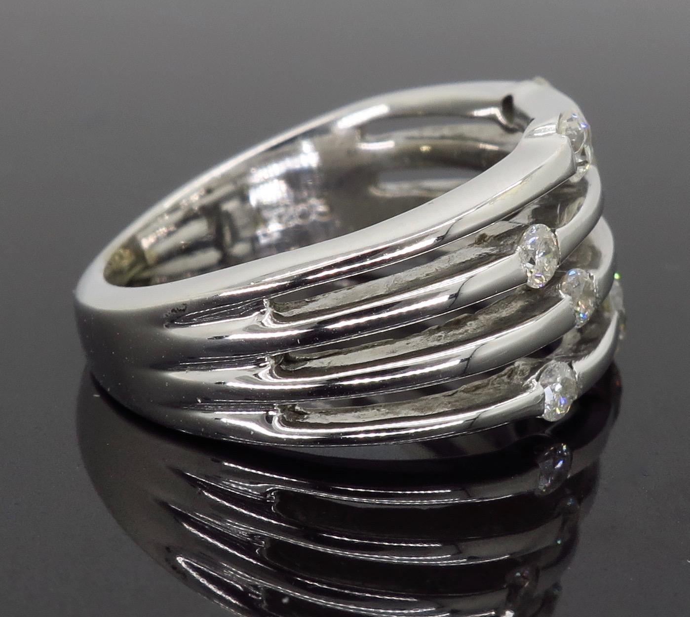 Negative Space Diamond Fashion Ring at 1stDibs | diamond fashion rings ...