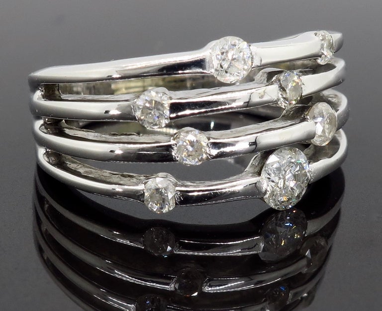 Negative Space Diamond Fashion Ring at 1stDibs | diamond fashion rings ...