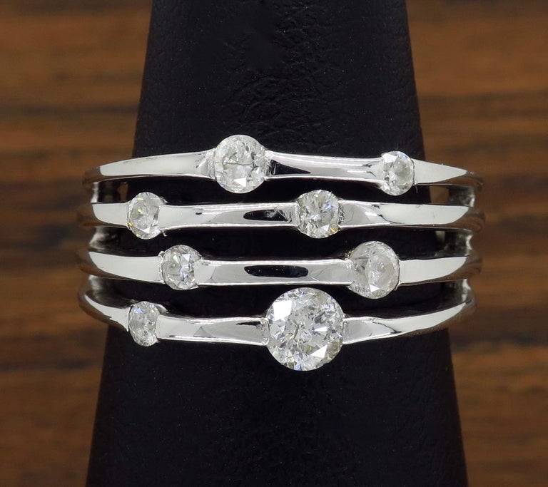 Negative Space Diamond Fashion Ring at 1stDibs | diamond fashion rings ...