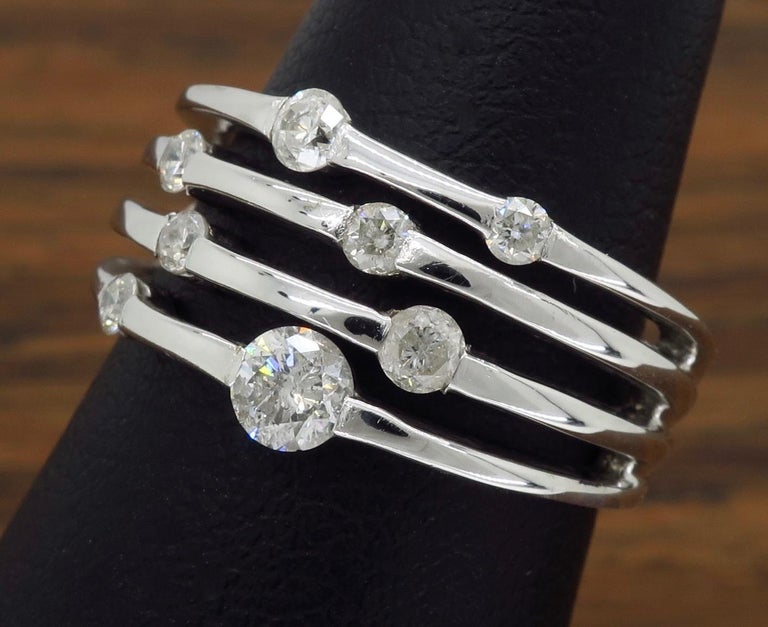 Negative Space Diamond Fashion Ring at 1stDibs | diamond fashion rings ...