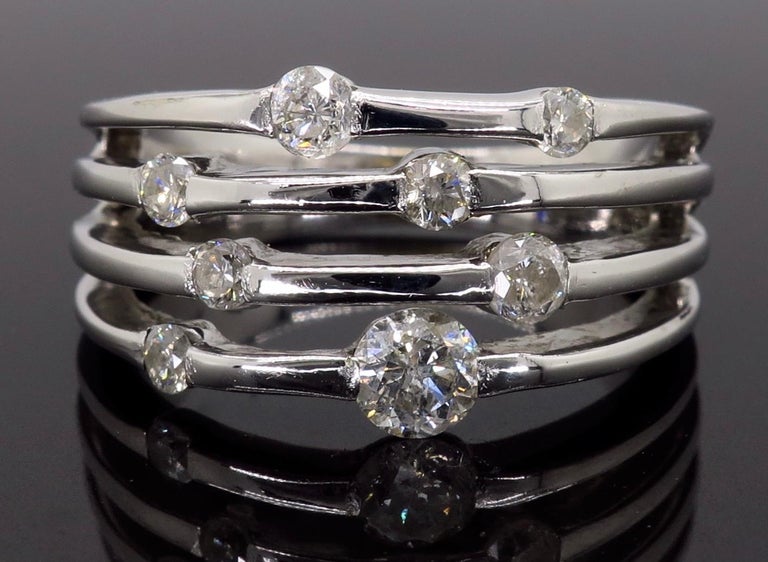 Negative Space Diamond Fashion Ring at 1stDibs | diamond fashion rings ...