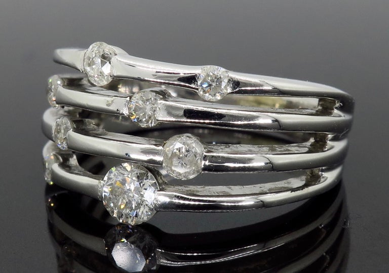 Negative Space Diamond Fashion Ring at 1stDibs | diamond fashion rings ...