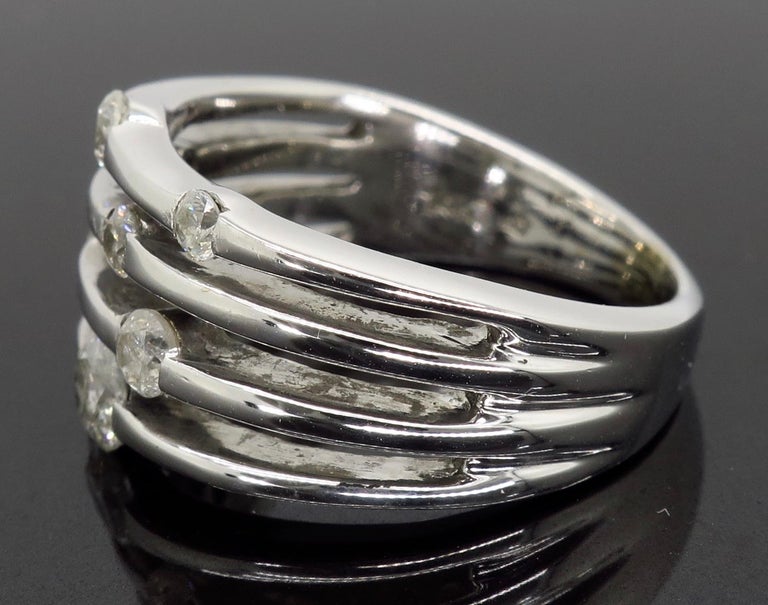 Negative Space Diamond Fashion Ring at 1stDibs | diamond fashion rings ...