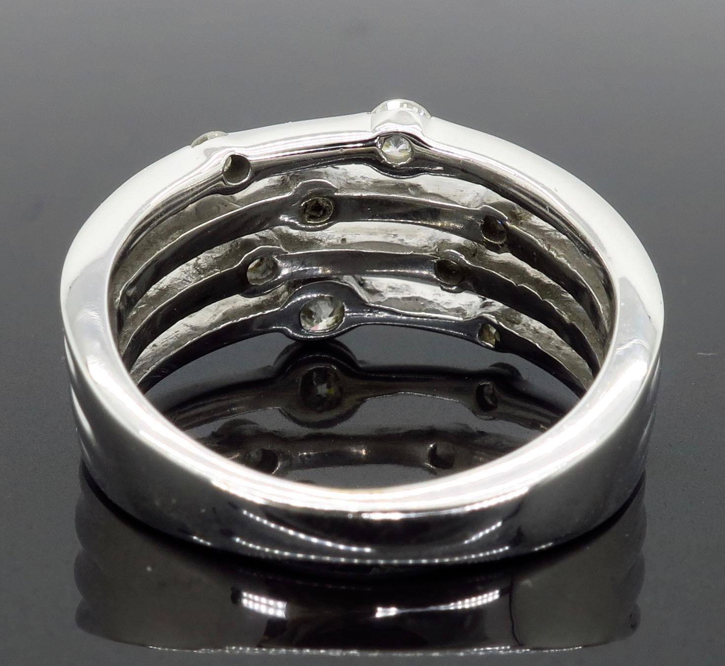 Negative Space Diamond Fashion Ring at 1stDibs | diamond fashion rings ...