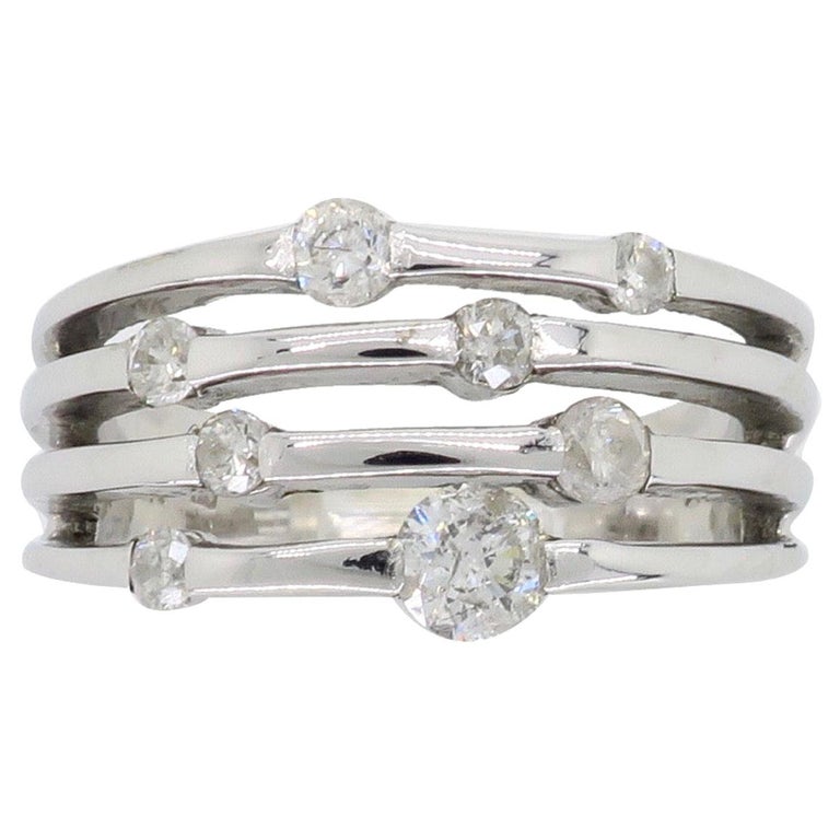 Negative Space Diamond Fashion Ring at 1stDibs | diamond fashion rings ...