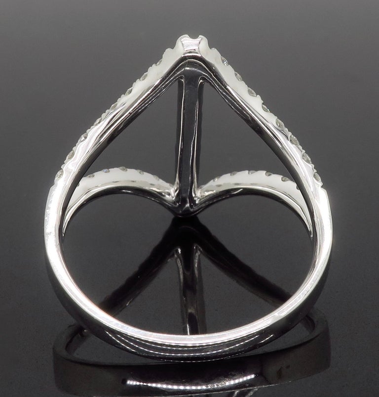 Negative Space Diamond Ring at 1stDibs | negative space engagement ring