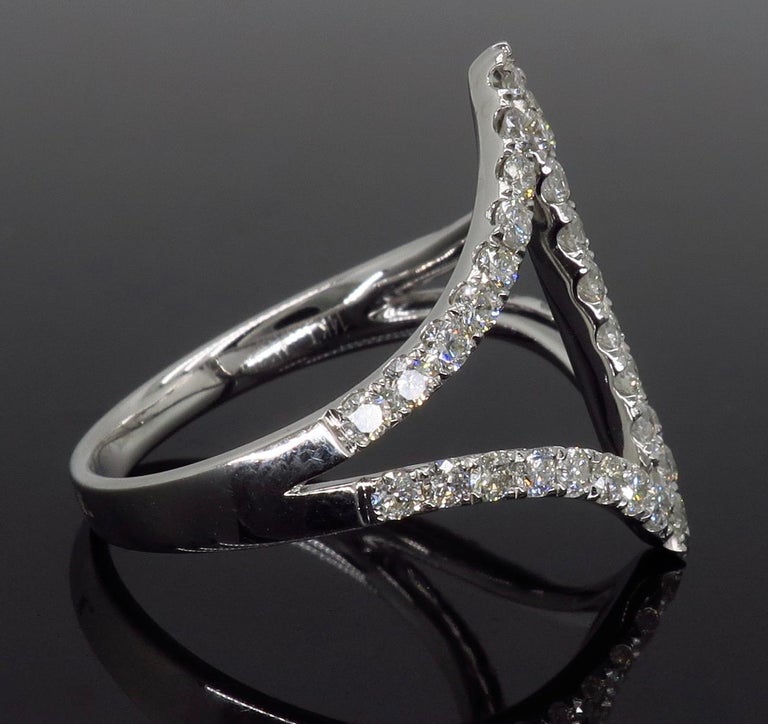 Negative Space Diamond Ring at 1stDibs | negative space engagement ring