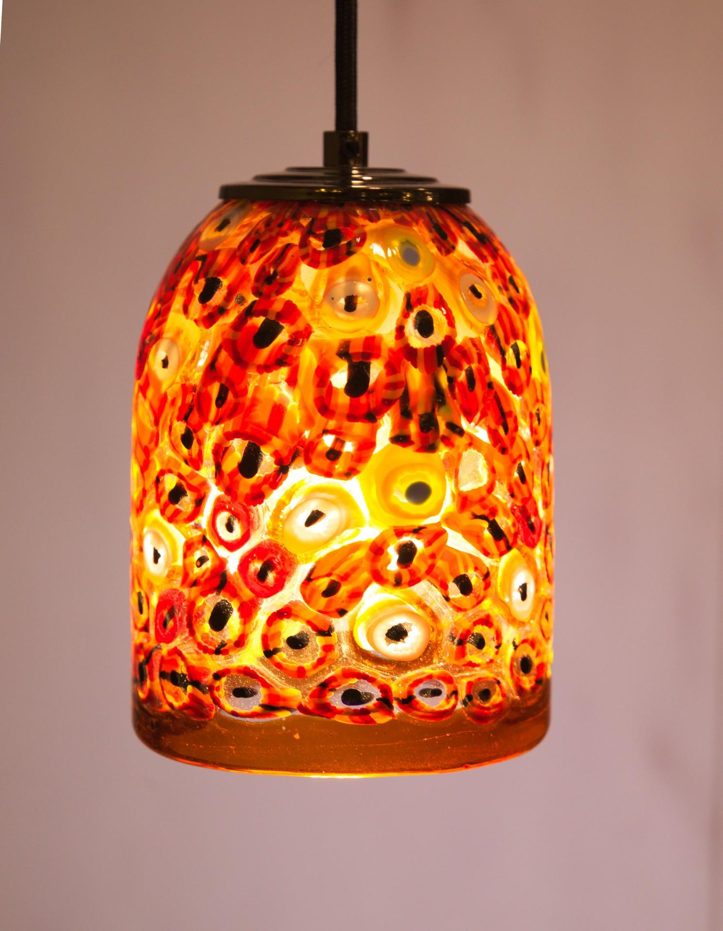 Neidhardt Murano Murrine Pendant, 90 Design, Klimt Murrine For Sale at ...