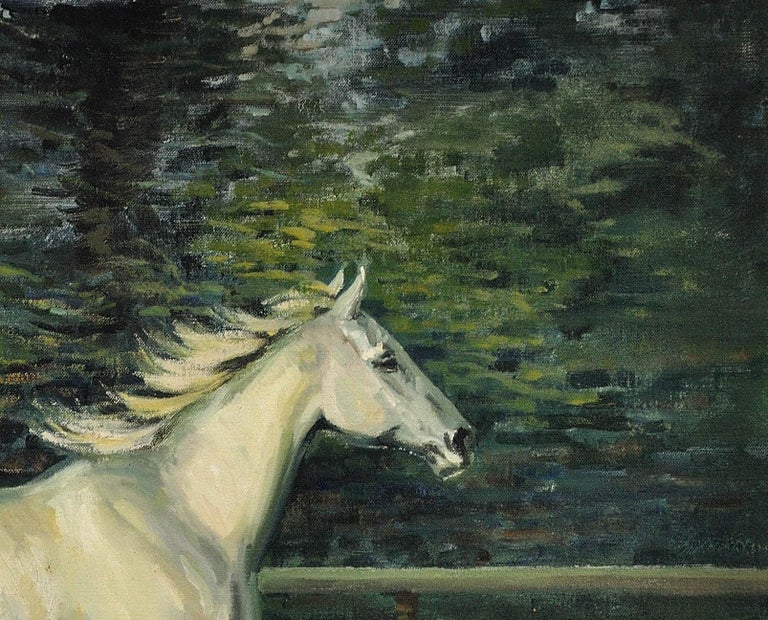 Neil Cawthorne - Grey Mare with Foal. Modern British Equestrian Artist ...