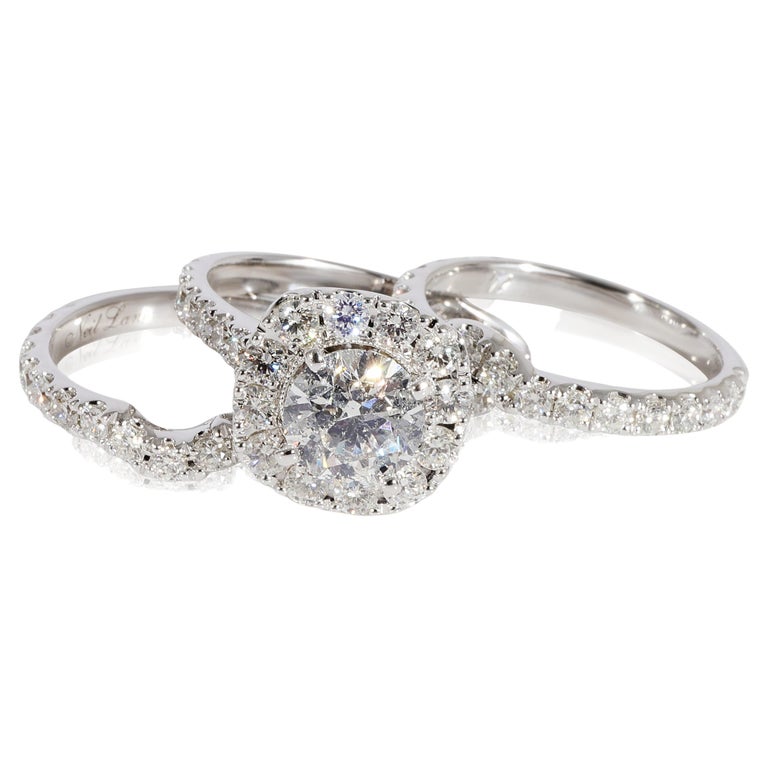 Neil Lane Diamond Wedding Set in 14k White Gold I I2 4 Ctw For Sale at ...