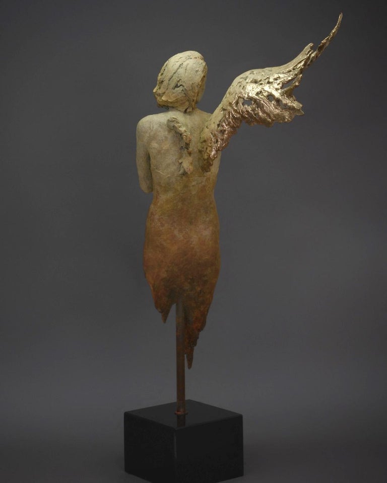 Neil Welch - Celeste - contemporary sculpture figure woman angel ...