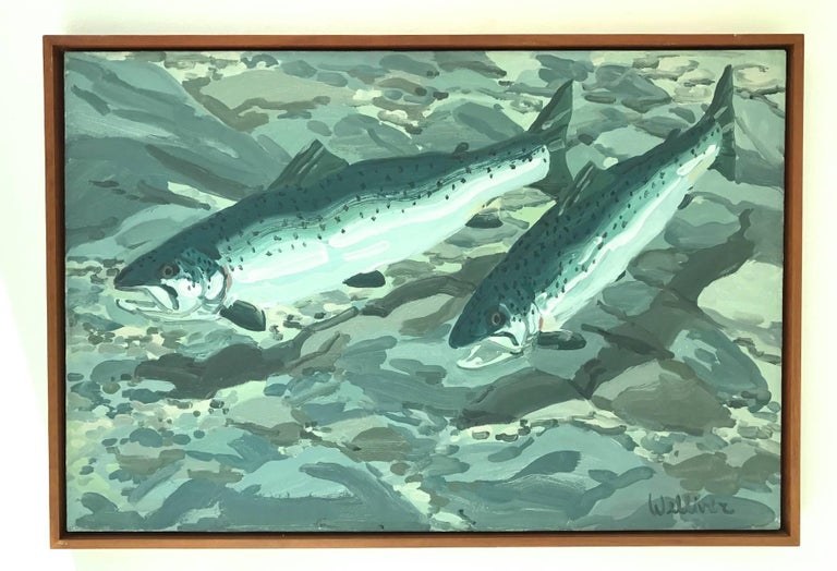Neil Welliver - Unititled (Two Trout) at 1stDibs