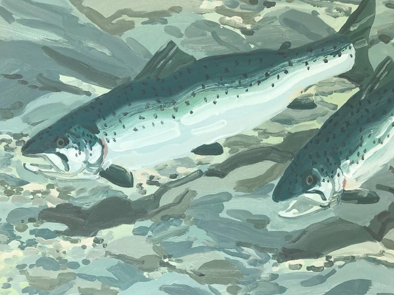 Neil Welliver - Unititled (Two Trout) at 1stDibs