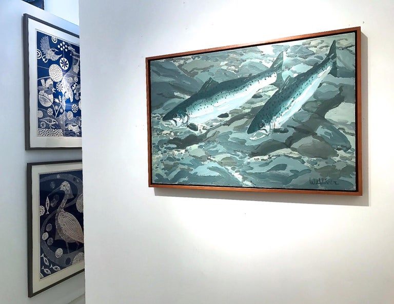 Neil Welliver - Unititled (Two Trout) at 1stDibs