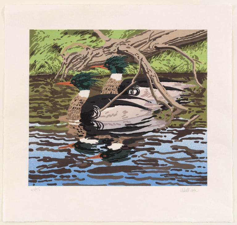 Neil Welliver - Two Mergansers For Sale at 1stDibs