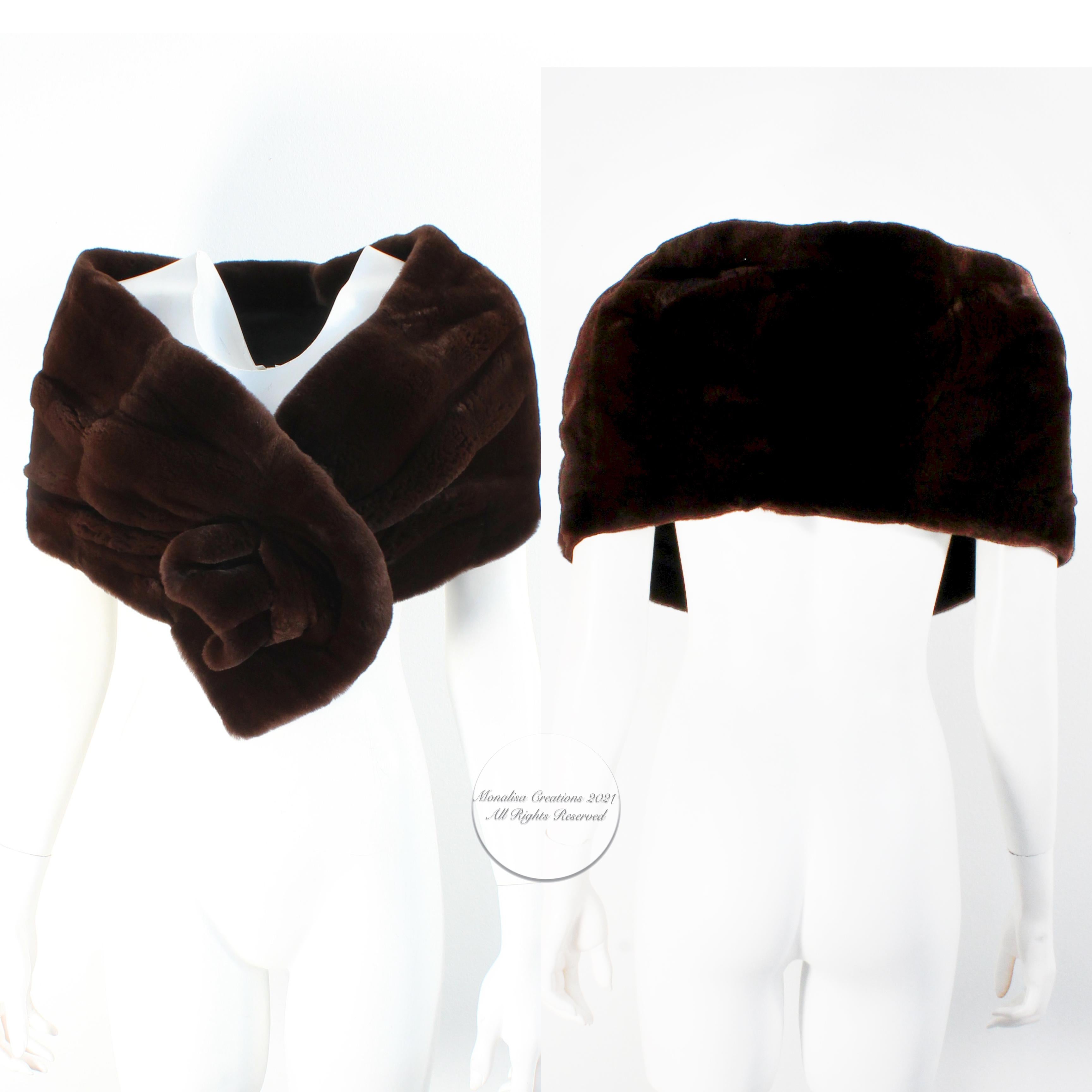 Neiman Marcus Coat Shaved Mink Reversible Shearling with Shrug 2pc Set ...