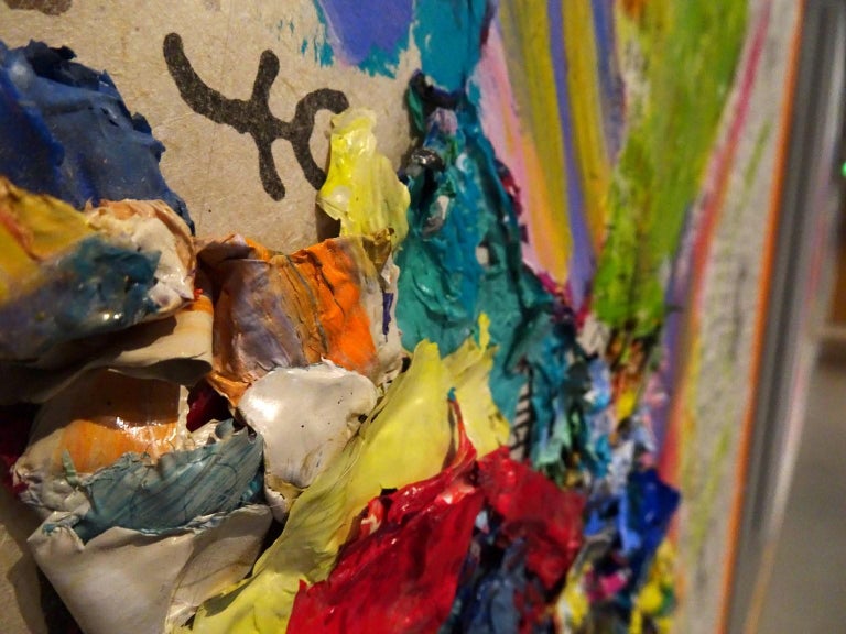 Neltje - Loose Change- Mixed media 48 X 48 For Sale at 1stDibs
