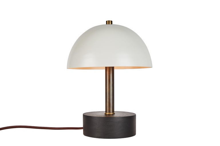 'Nena' Table Lamp in Black Metal and Wood by Alvaro Benitez For Sale at ...