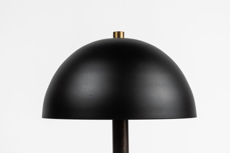 'Nena' Table Lamp in Black Metal and Wood by Alvaro Benitez For Sale at ...