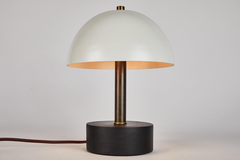 'Nena' Table Lamp in White Metal and Wood by Alvaro Benitez For Sale at ...