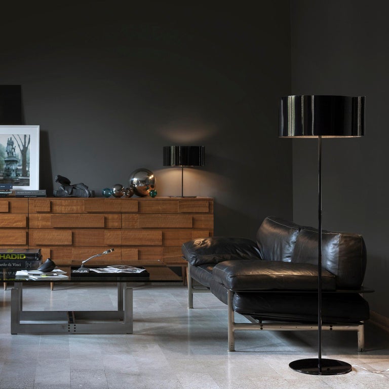 Nendo Floor Lamp 'Switch' Black Metal by Oluce For Sale at 1stDibs