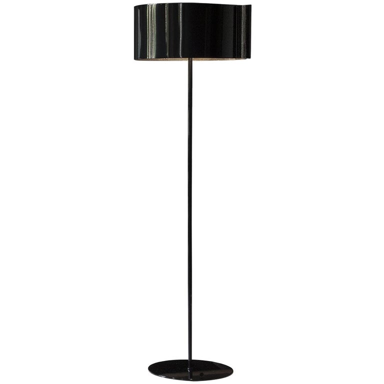 Nendo Floor Lamp 'Switch' Black Metal by Oluce For Sale at 1stDibs