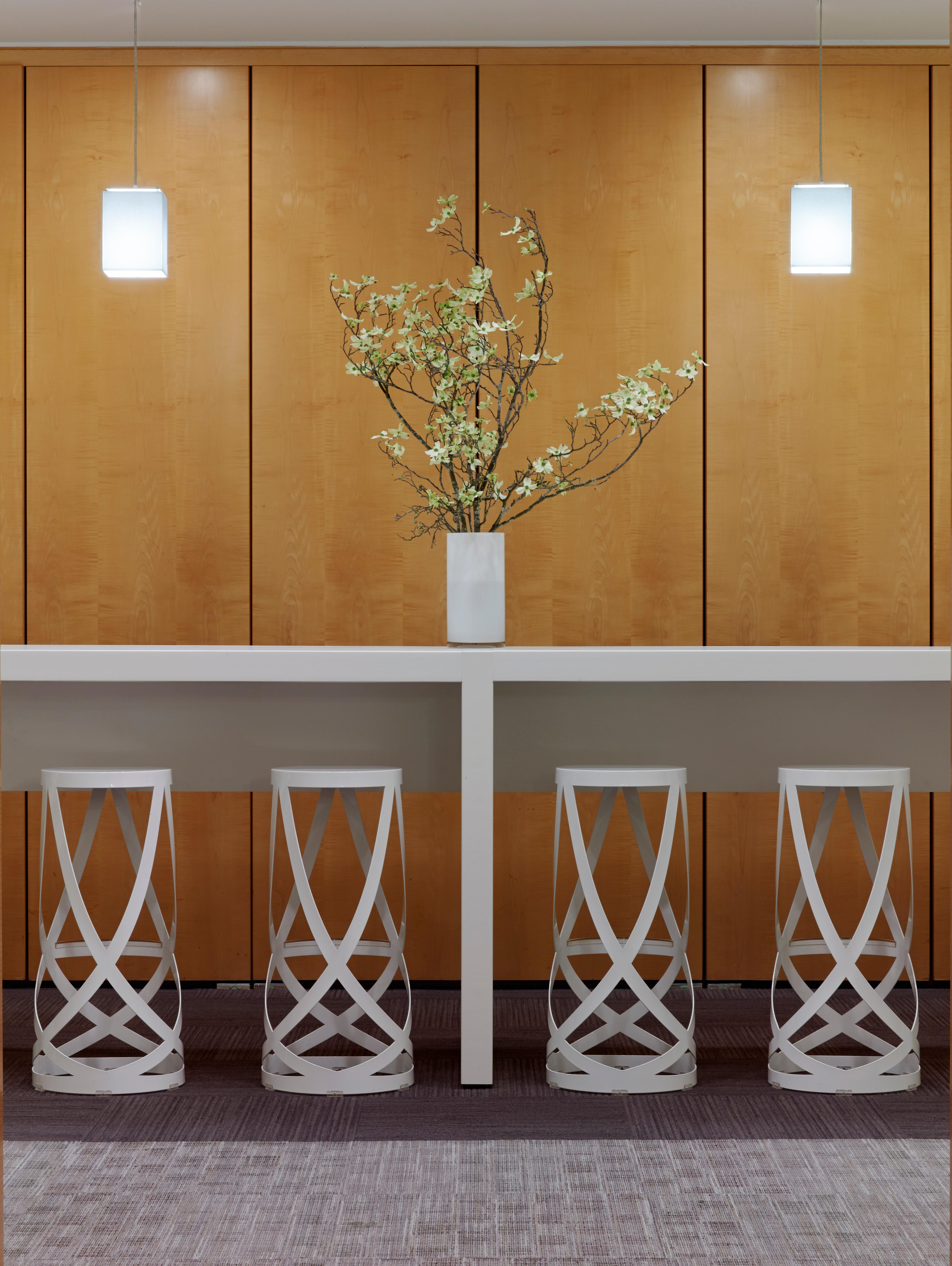 Customizable Nendo High Ribbon Stool in Sheet Metal with Matte Lacquer ...