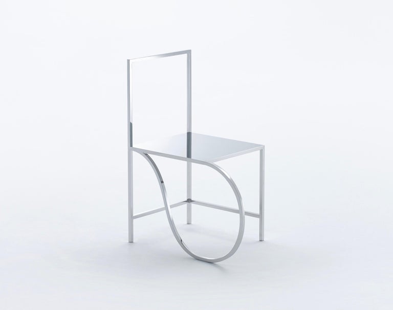 nendo, "Manga Chair (01)", Stainless Steel, Mirror For Sale at 1stDibs
