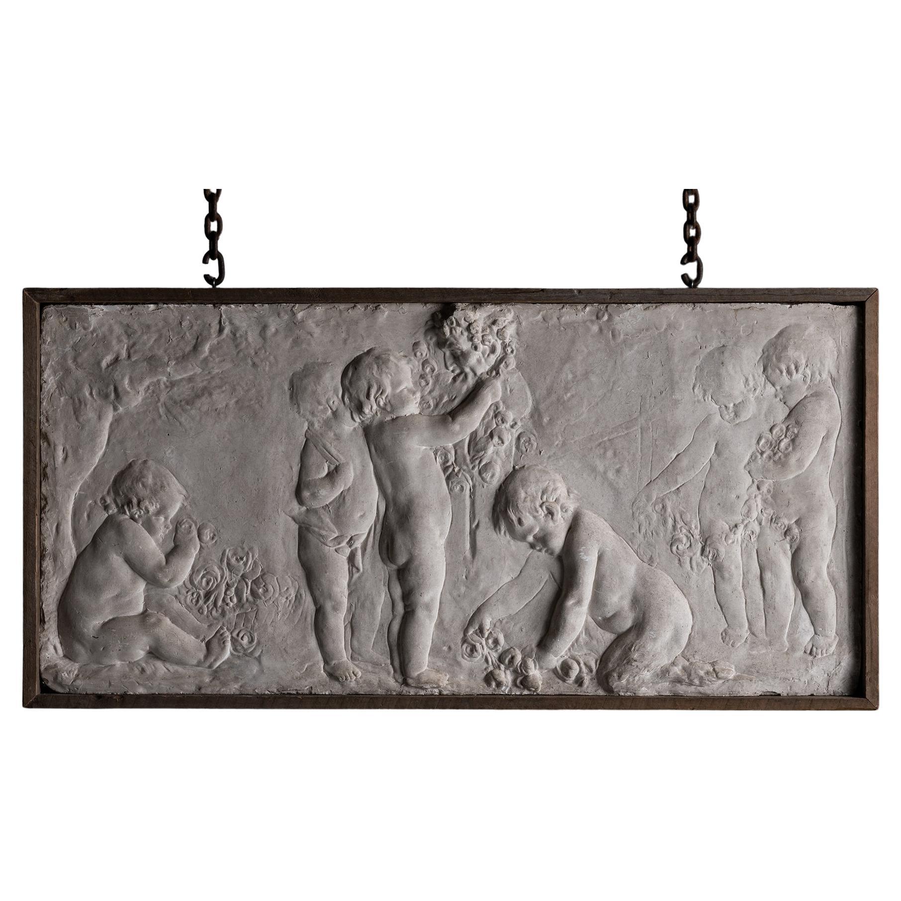 Neo-Classic Plaster Bas Relief, France, circa 1860 at 1stDibs