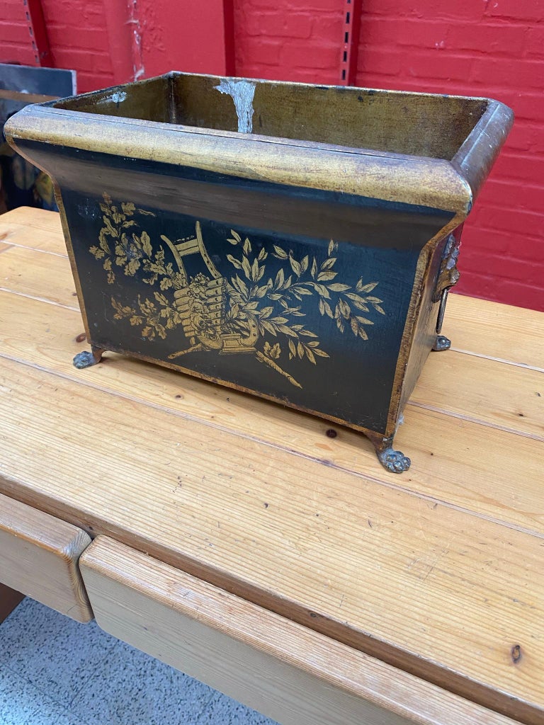 Neo Classical Brass Planter with Paw Feet and Lion Head Ring Handles ...