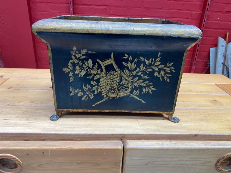 Neo Classical Brass Planter with Paw Feet and Lion Head Ring Handles ...