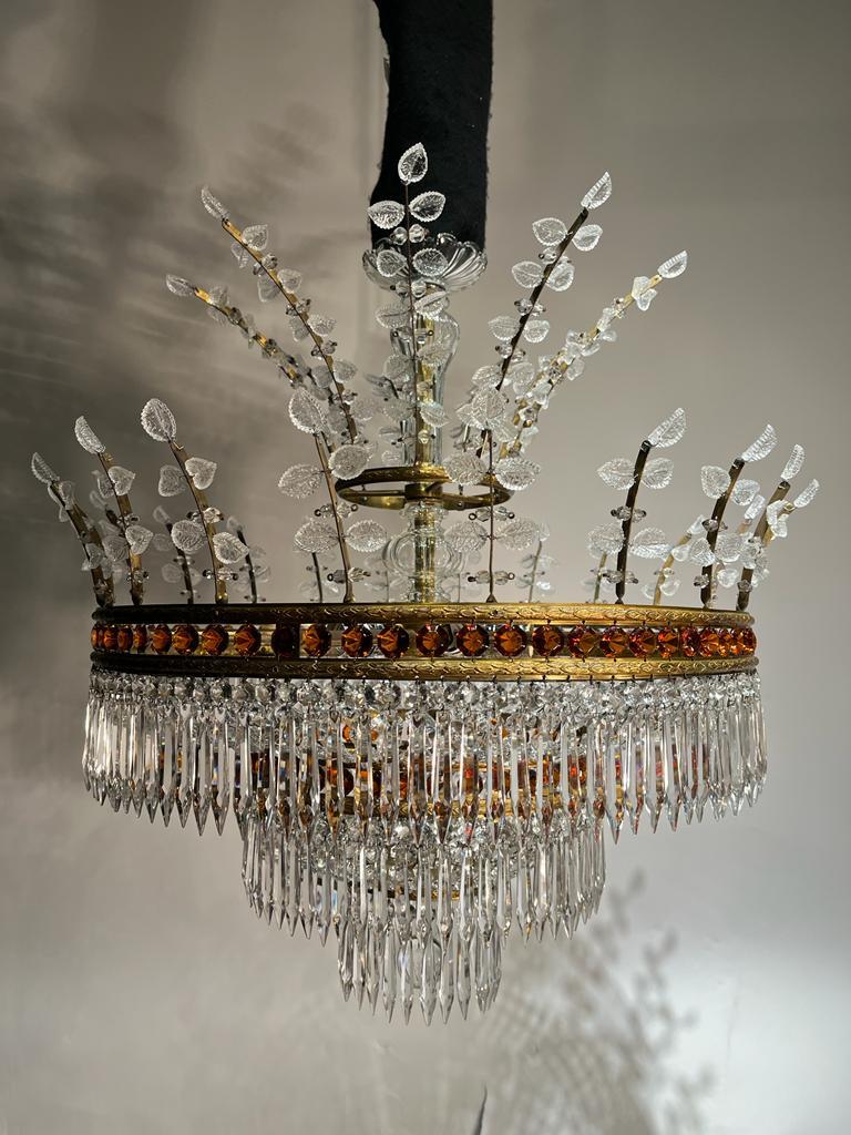Neo Classical Chandelier with Branches For Sale at 1stDibs