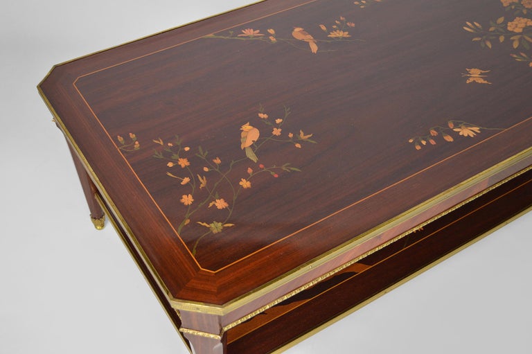 Neo-Classical Coffee Table with Marquetry, France, 20th Century For ...
