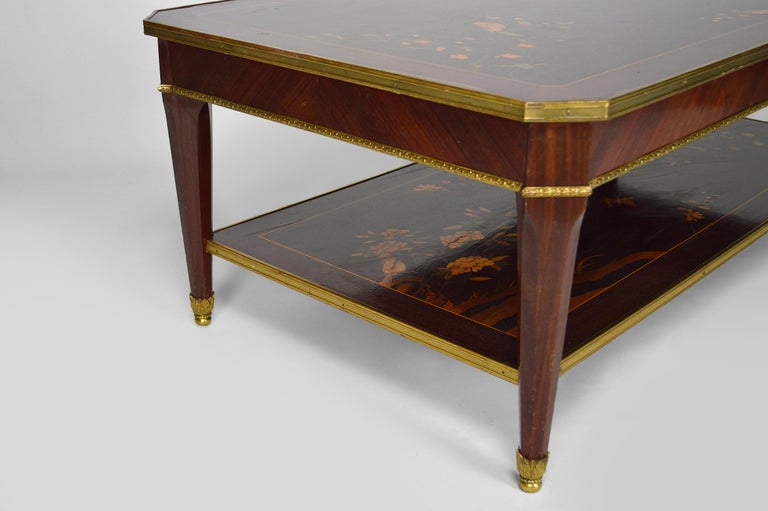 Neo-Classical Coffee Table with Marquetry, France, 20th Century For ...