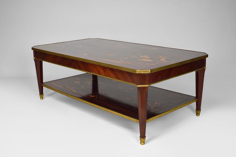Neo-Classical Coffee Table with Marquetry, France, 20th Century For ...