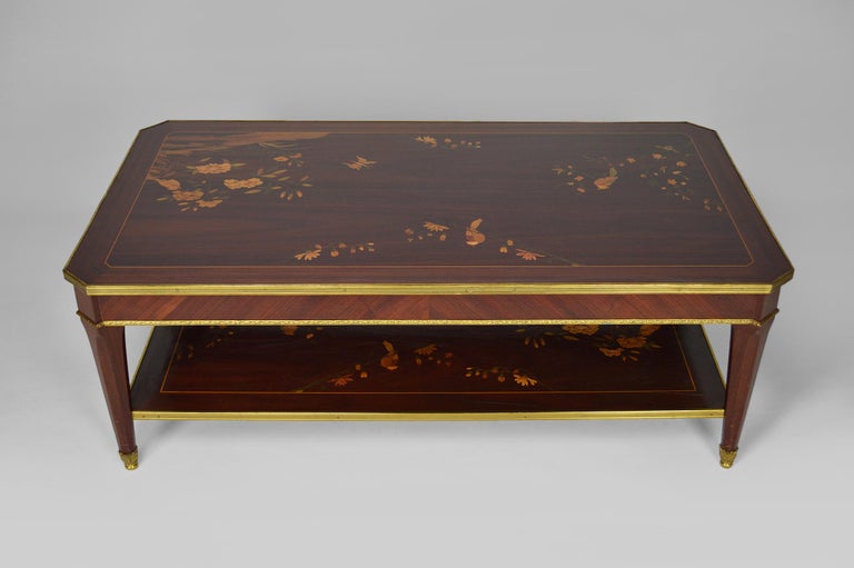 Neo-Classical Coffee Table with Marquetry, France, 20th Century For ...