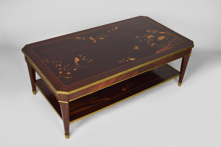Neo-Classical Coffee Table with Marquetry, France, 20th Century For ...